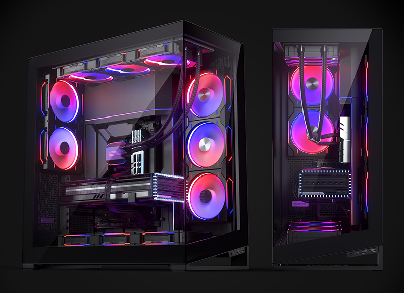 Phanteks NV9 MKII, Showcase Full-Tower Chassis, Rear-Connect MB Support, Integrated D/A-RGB ...